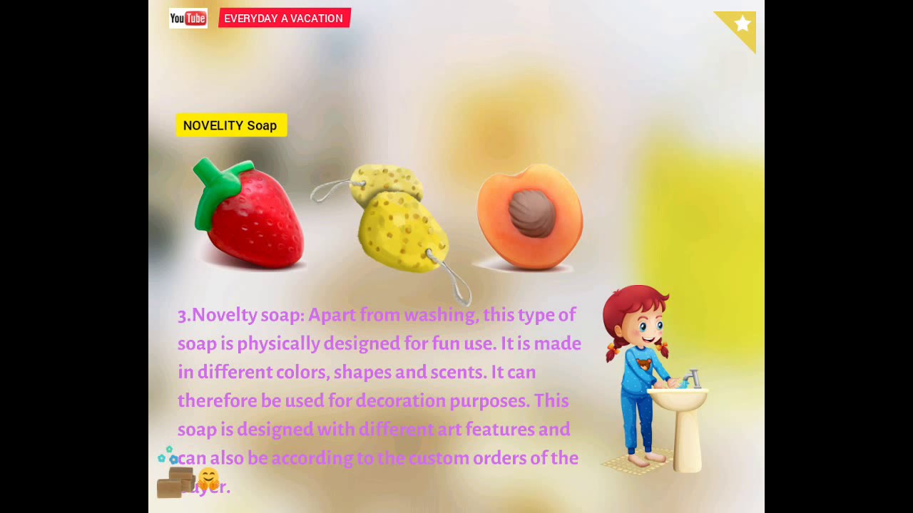 Types of soap, soap types - YouTube