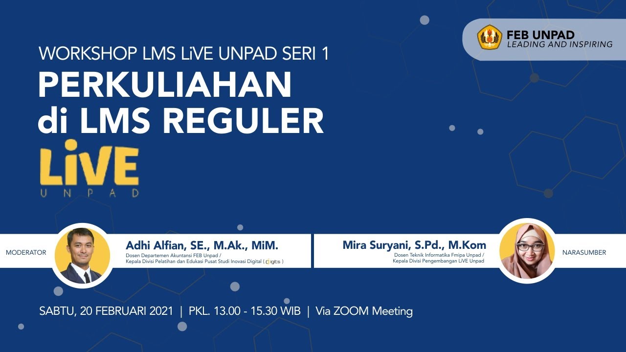 Workshop LMS LiVE Unpad Seri 1 - Perkuliahan di LMS Reguler LiVE Unpad ...