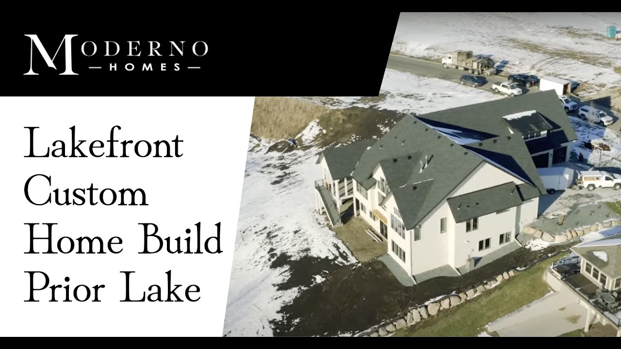 TOUR of LAKEFRONT CUSTOM HOME Prior Lake: Moderno Construction ...