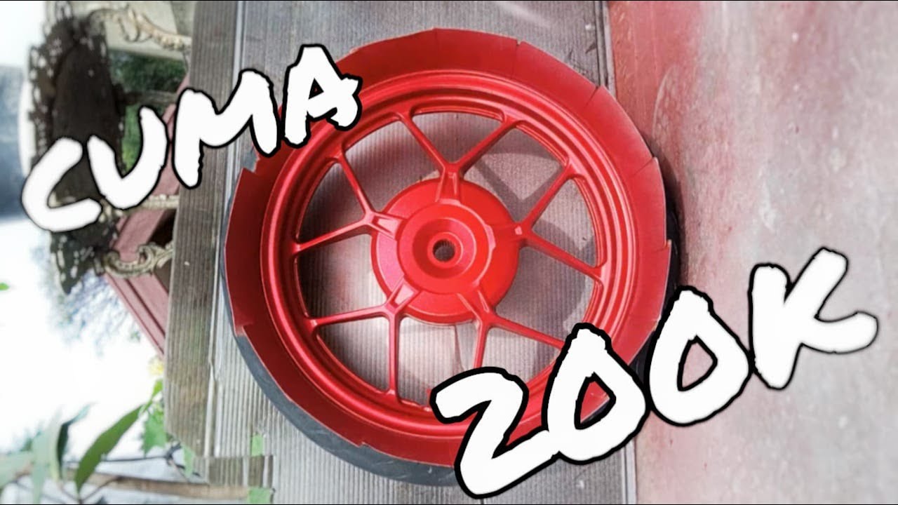 Repaint Velg Ultra Candy Red Cuma 200K - YouTube