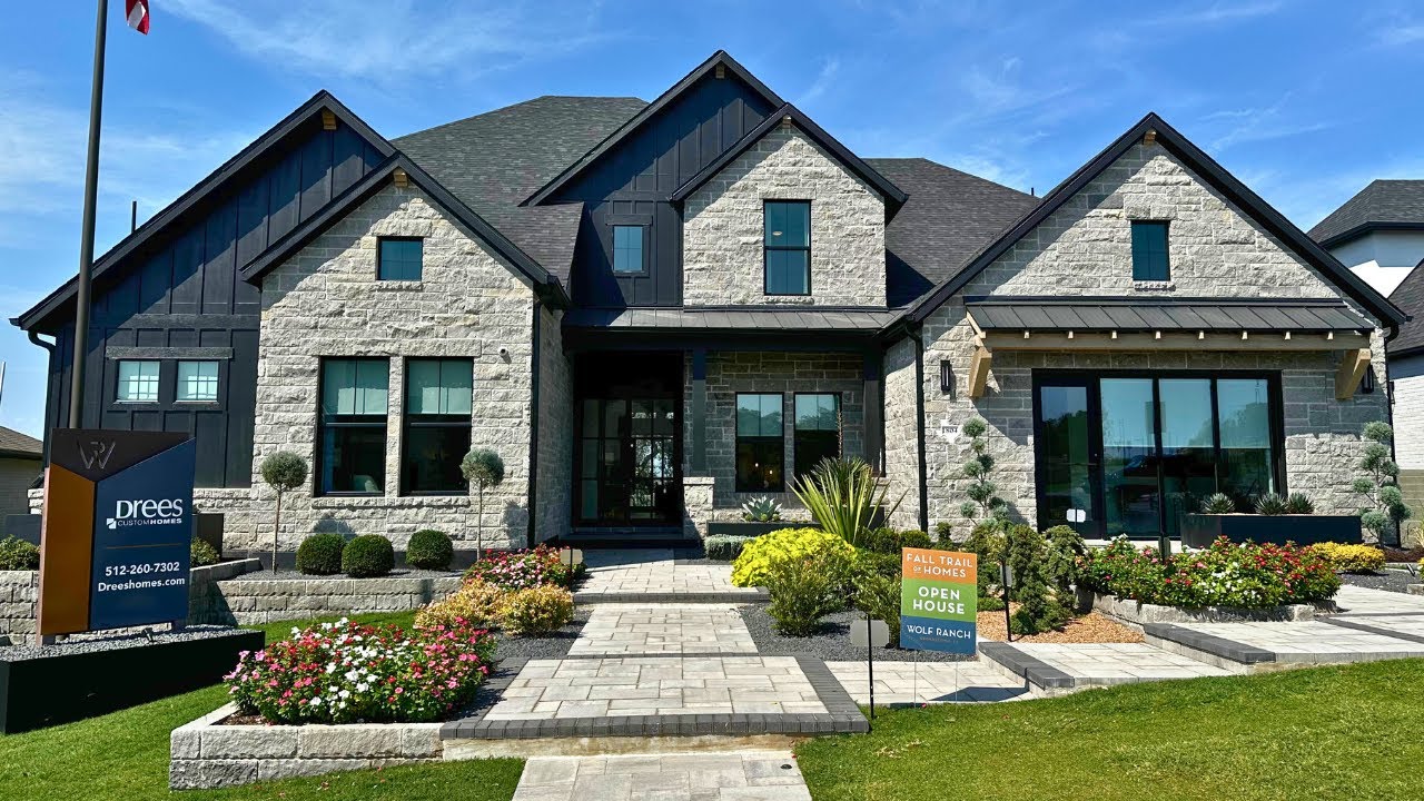 The 5,000+ SQFT Grantley Plan by Drees Custom Homes in Wolf Ranch West ...