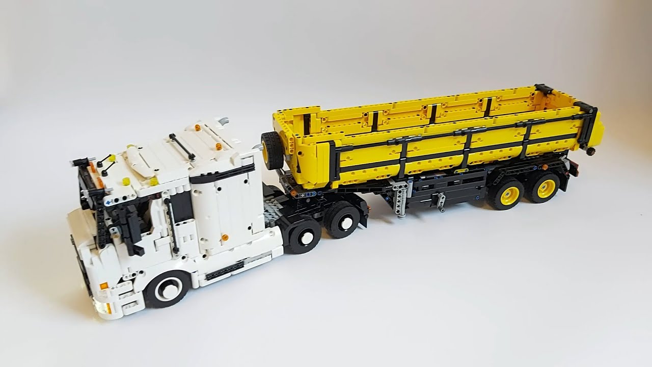 LEGO Technic Tipper Trailer MOC for Semi Trucks in Mack Anthem Scale ...