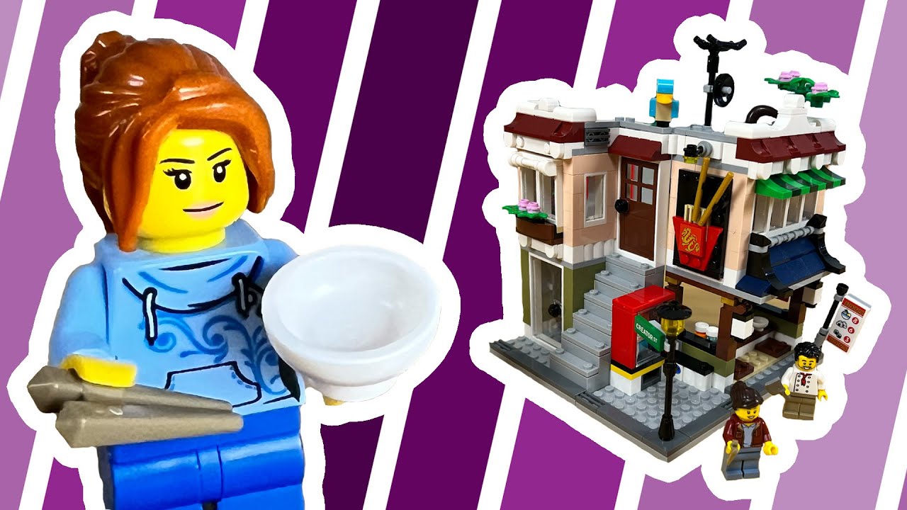LEGO Creator 3-in-1 Downtown Noodle Shop (31131) Time Lapse Build - YouTube