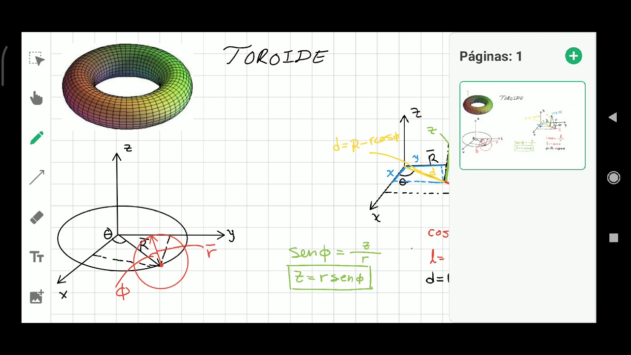 Parametrización de un toroide - YouTube