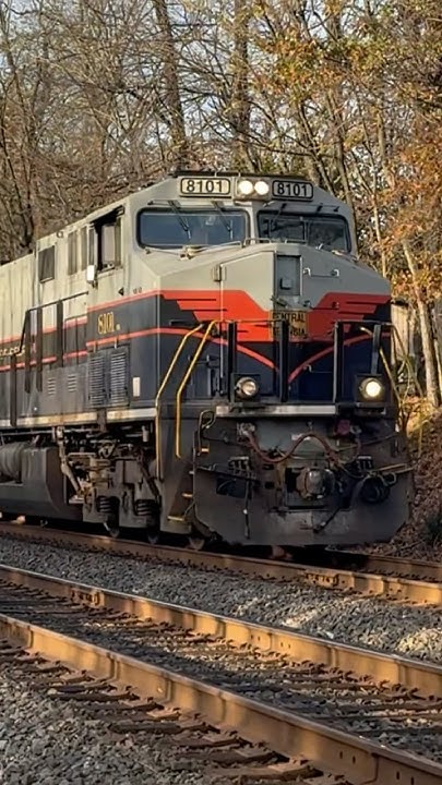 NS 8101 Central Of Georgia Heritage Unit Leads NS 62V in Inman Avenue Edison, NJ 11/10/24 #train ...