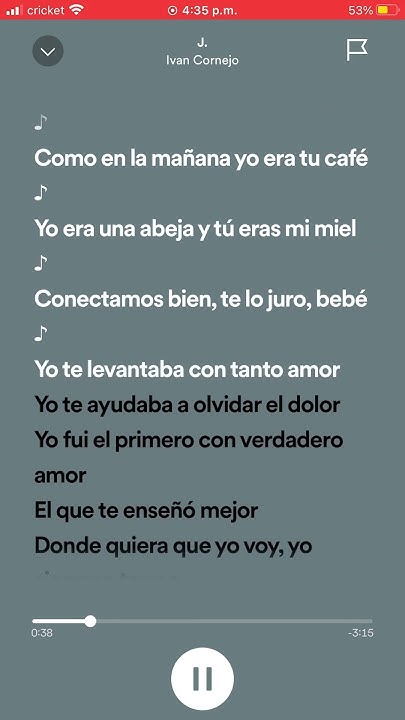 Spanish song lyrics J. Ivan Cornejo - YouTube