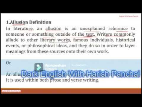 Allusion Literary Device || Poetic Devices || Explaination and Examples ...