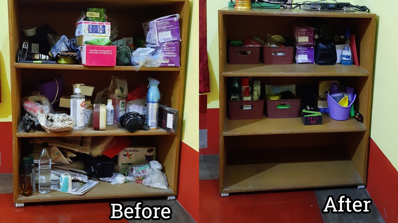 Shelf Storage Rack Organization | How I Organized My 3 Layer Shelf Rack ...