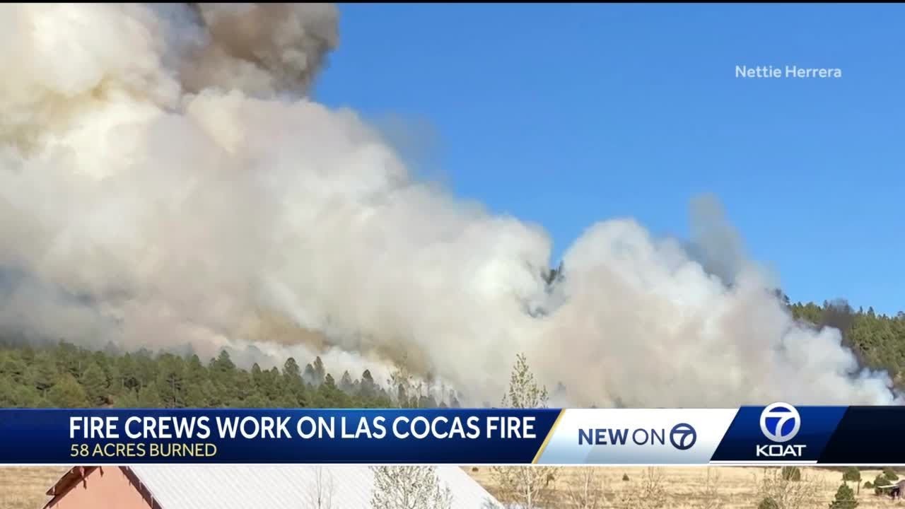 Las Cocas Fire burns 58 acres - YouTube