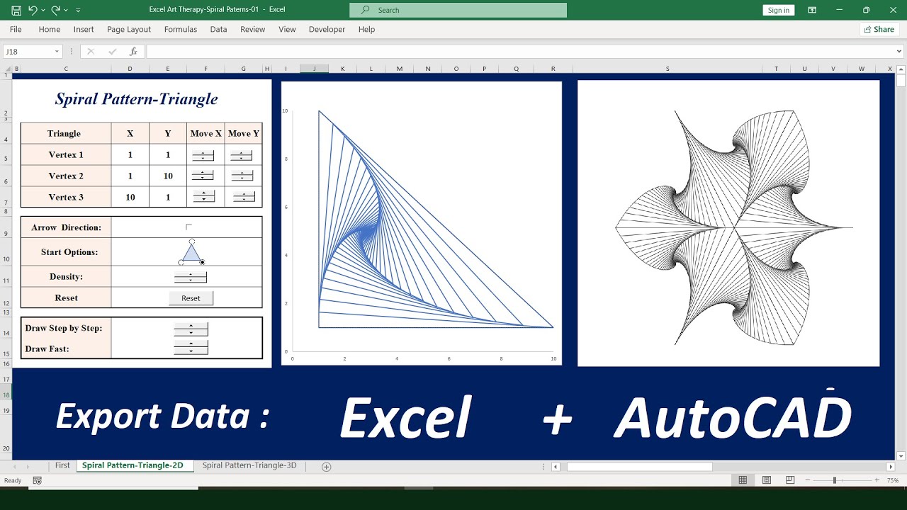 A Unique Mathematical Excel Art Therapy Journey: Spiral Patterns ...
