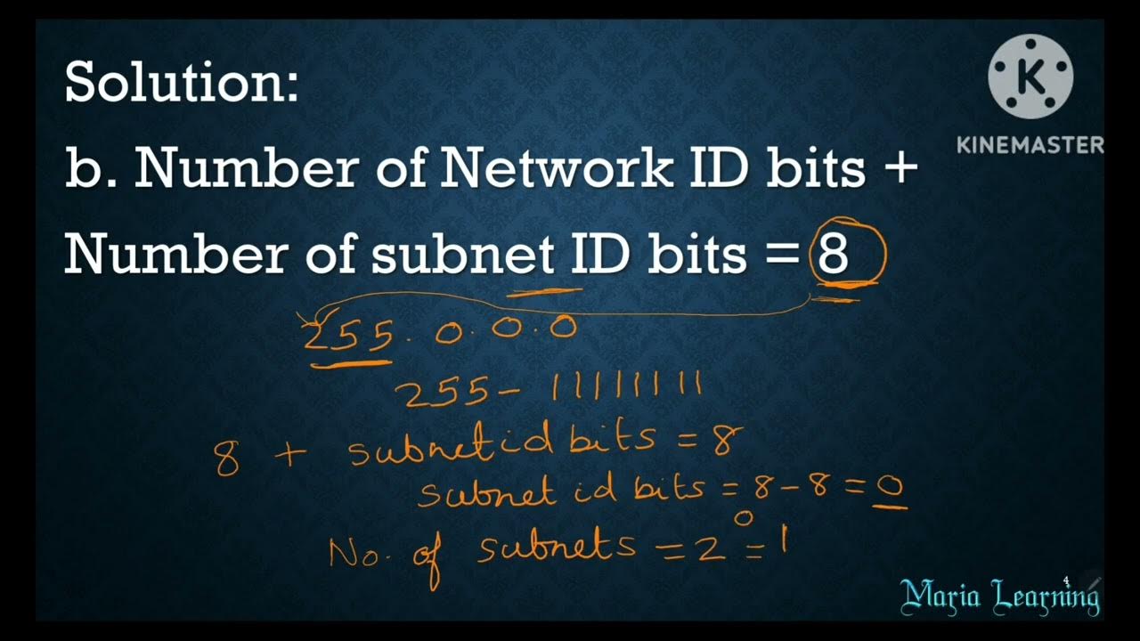 Lecture 54 - Practice Problems on Subnetting in Classful Addressing in ...