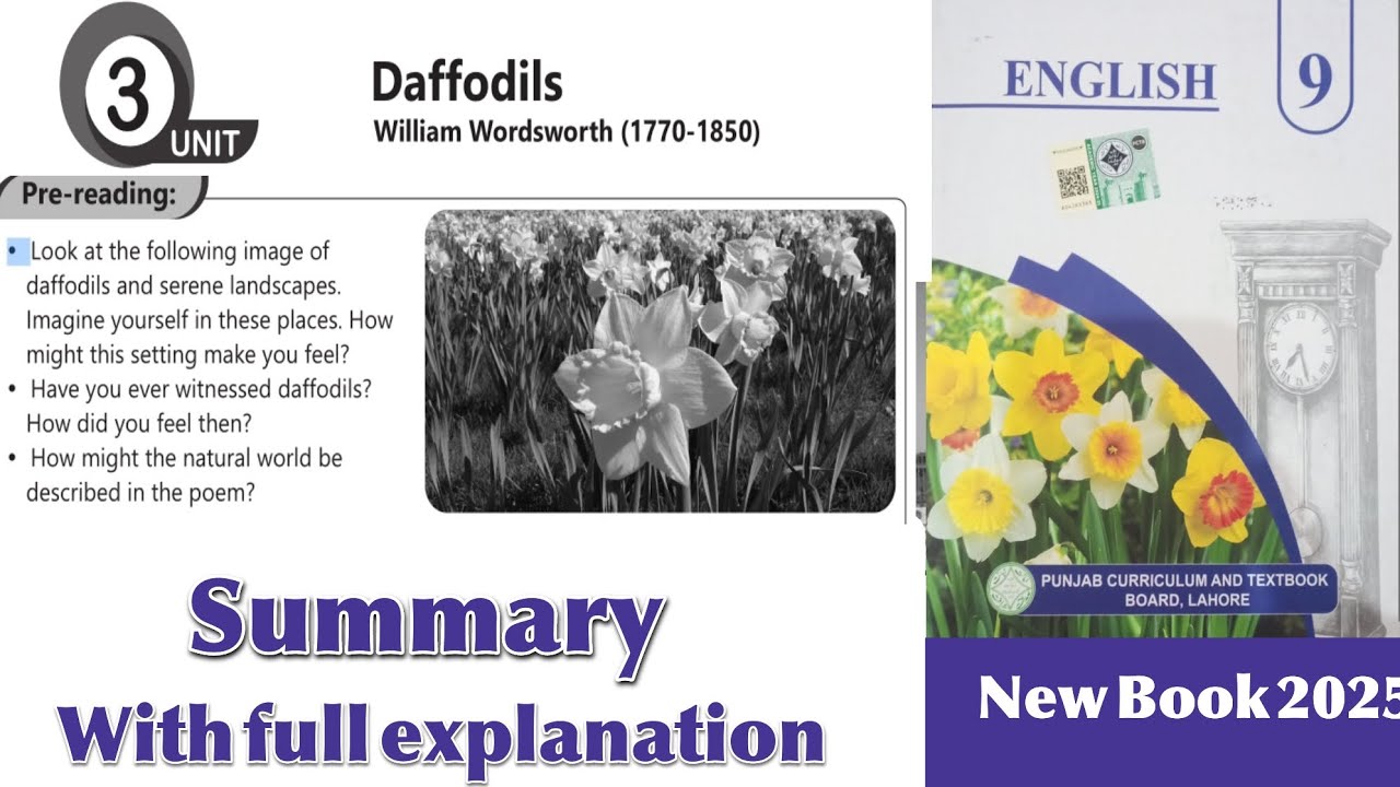 Daffodils Summary 9th Class Class 9 English New Book Chapter 3 daffodils-summary-9th-class-class-9-english-new-book-chapter-3