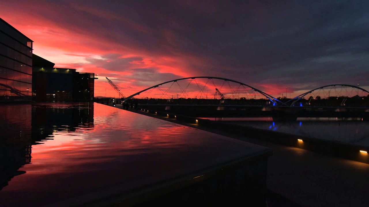 Incredible sunset time lapse from Tempe Arizona, Tempe Town Lake - YouTube