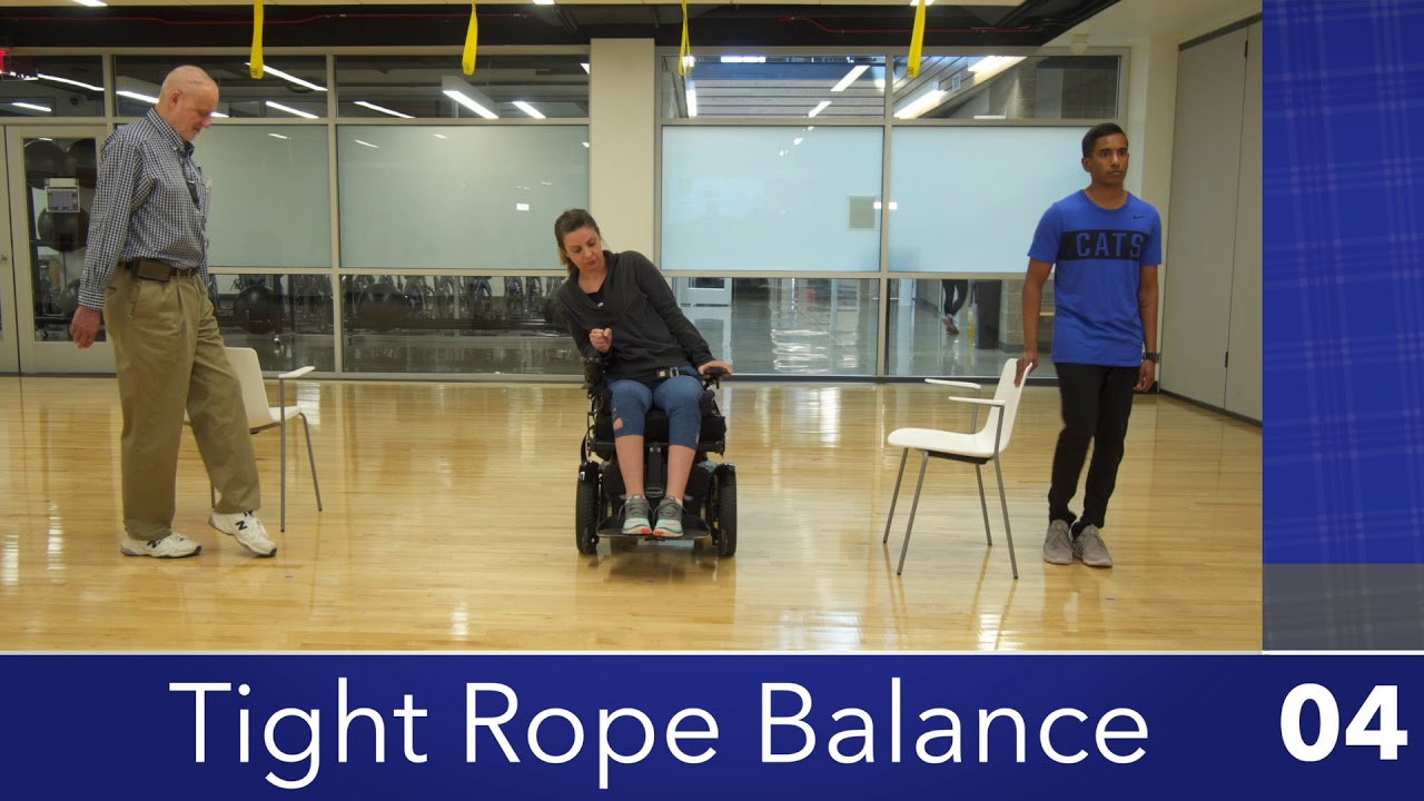 Modified Exercise: Tight Rope Balance - YouTube