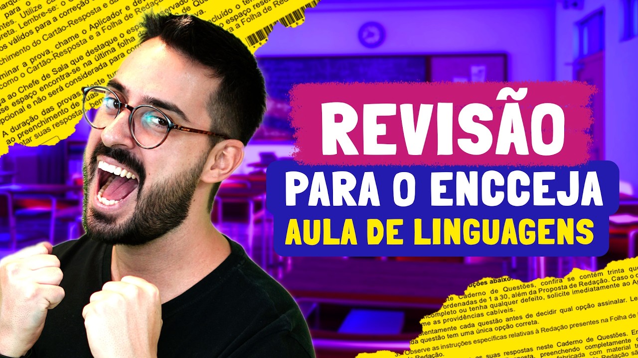 🚨 REVISÃO PARA O ENCCEJA: AULA DE LINGUAGENS - YouTube