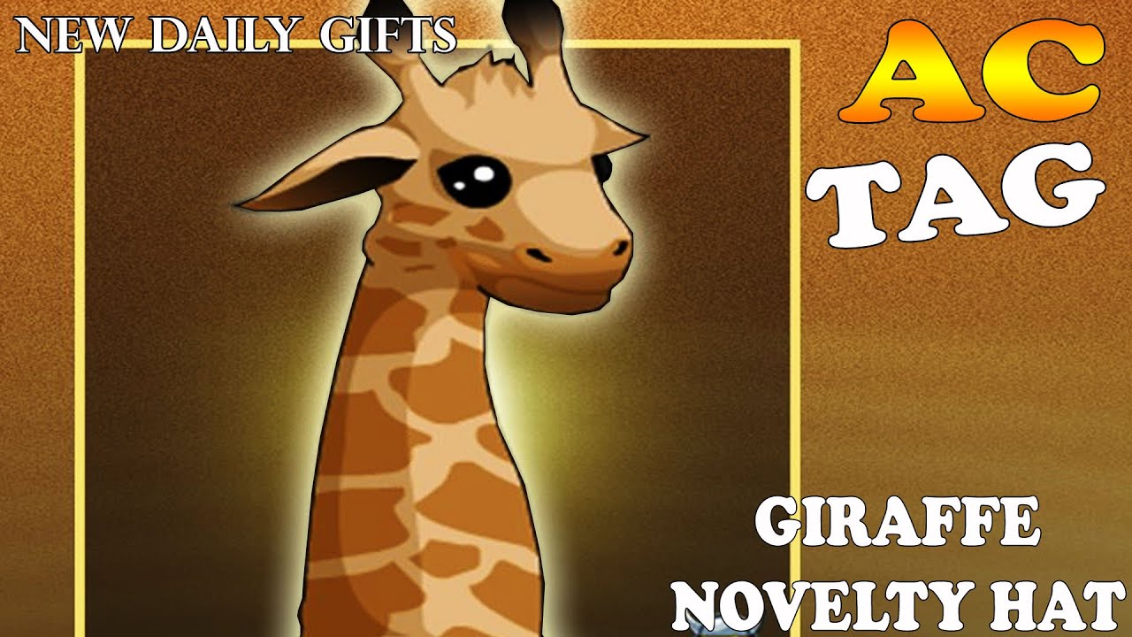 AQW NEW GIRAFFE NOVELTY SEASONAL EXTRA-LONG-NECKED HAT HELM l DAILY ...