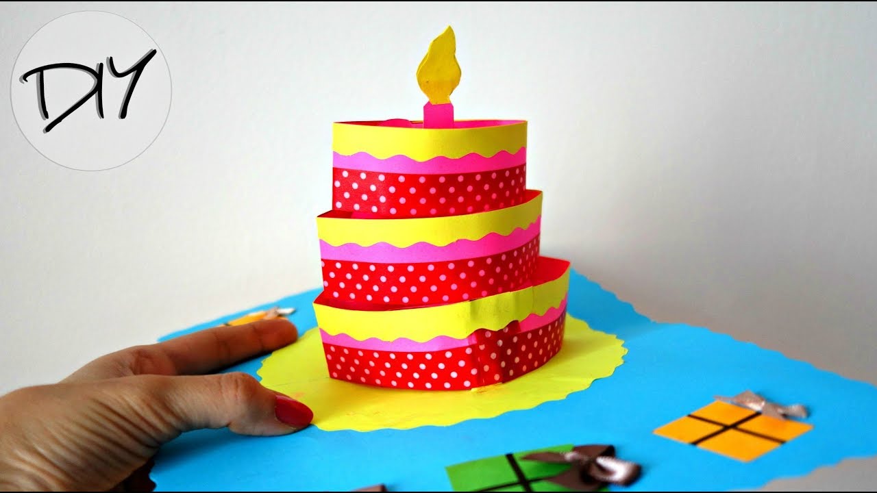 Happy Birthday Pop Up Card | 3D Greeting Cards #DIY | #Popupcards - YouTube
