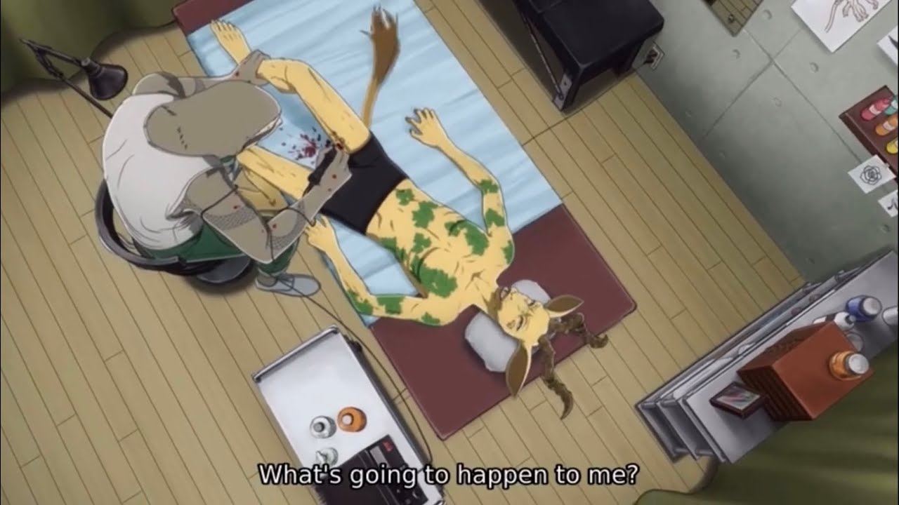 Beastars Melon getting tattoos - YouTube