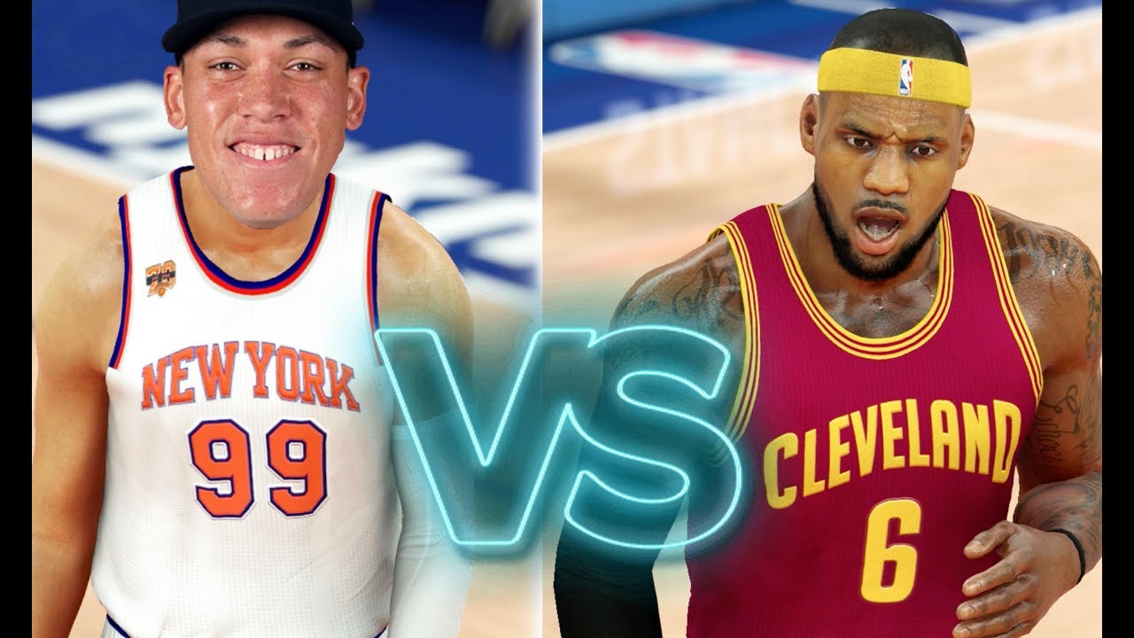 Team Of Aaron Judge VS Team Of LeBron James In A Basketball Game! MLB ...