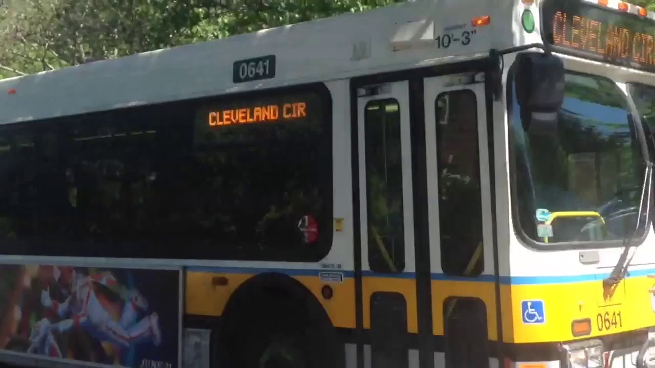 Emergency MBTA Green Line C Branch shuttles up and down Beacon Street ...