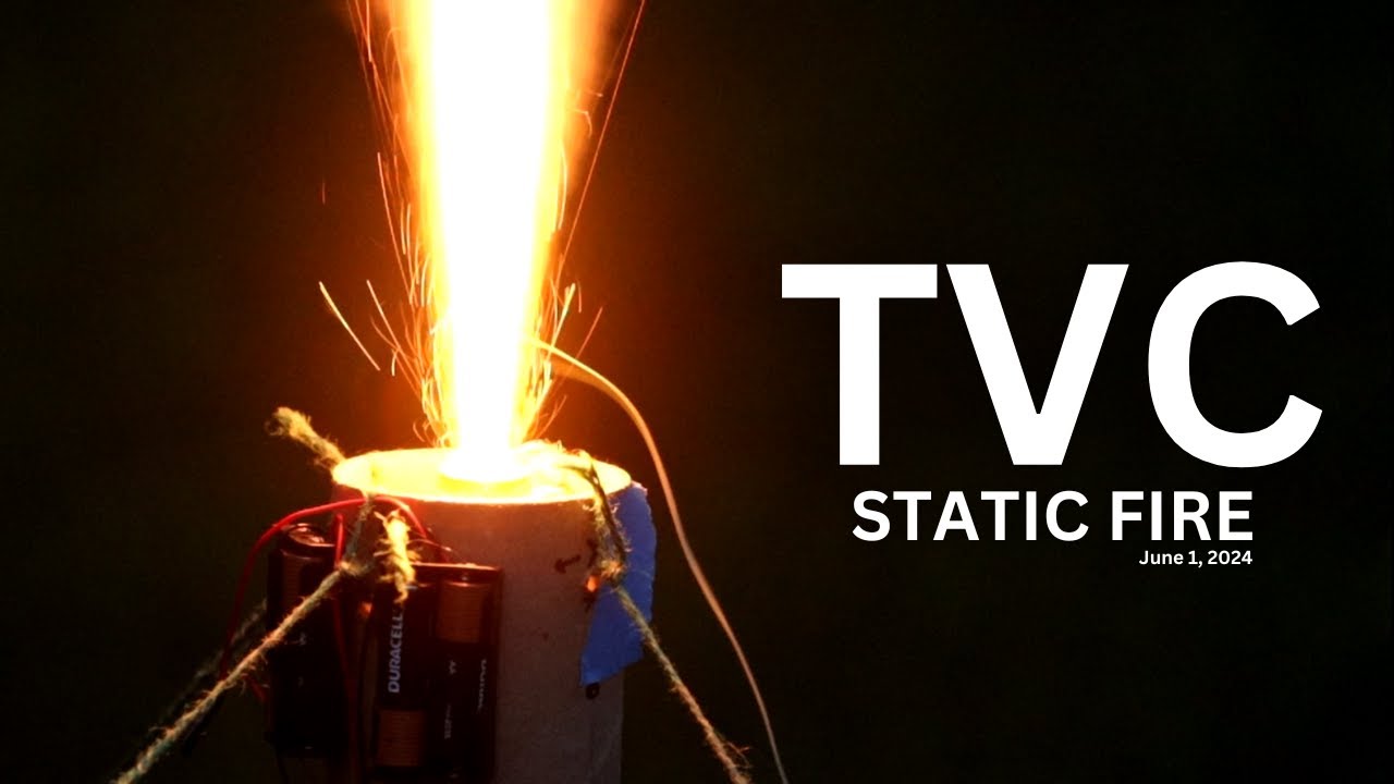 First TVC Static Fire Test - YouTube