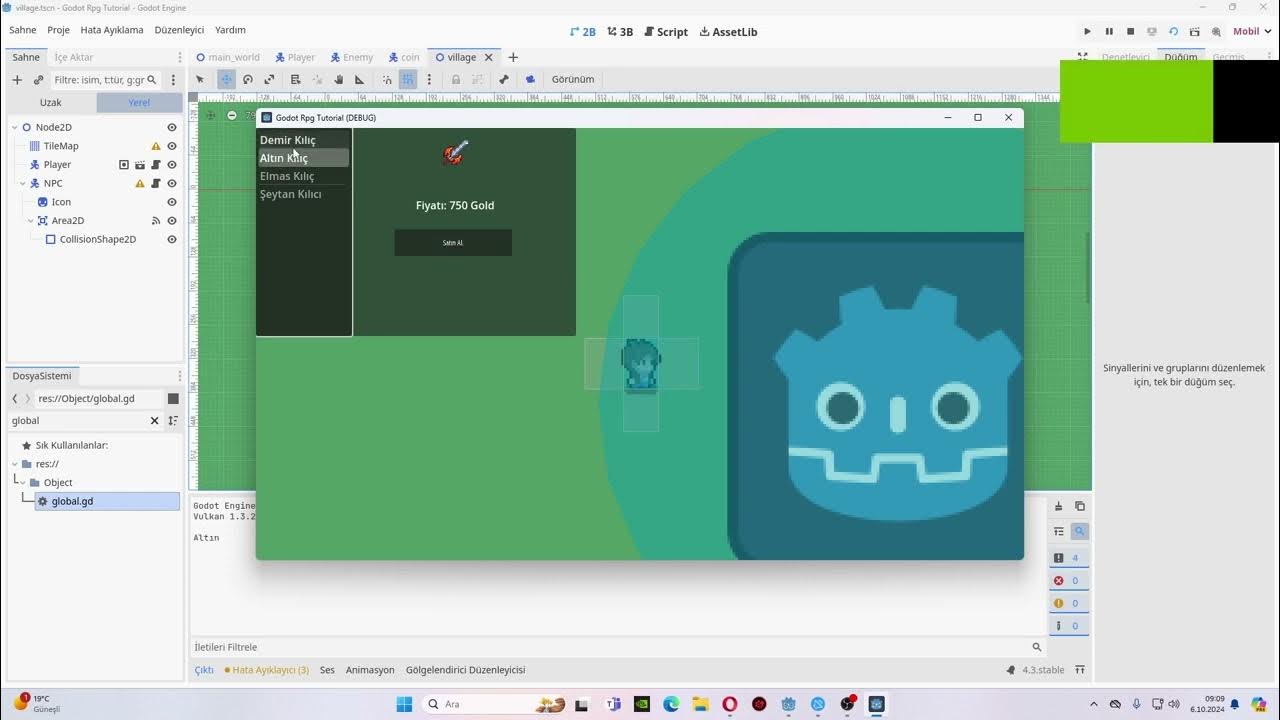 Godot RPG Tutorial pt4. [Türkçe/Full] - YouTube