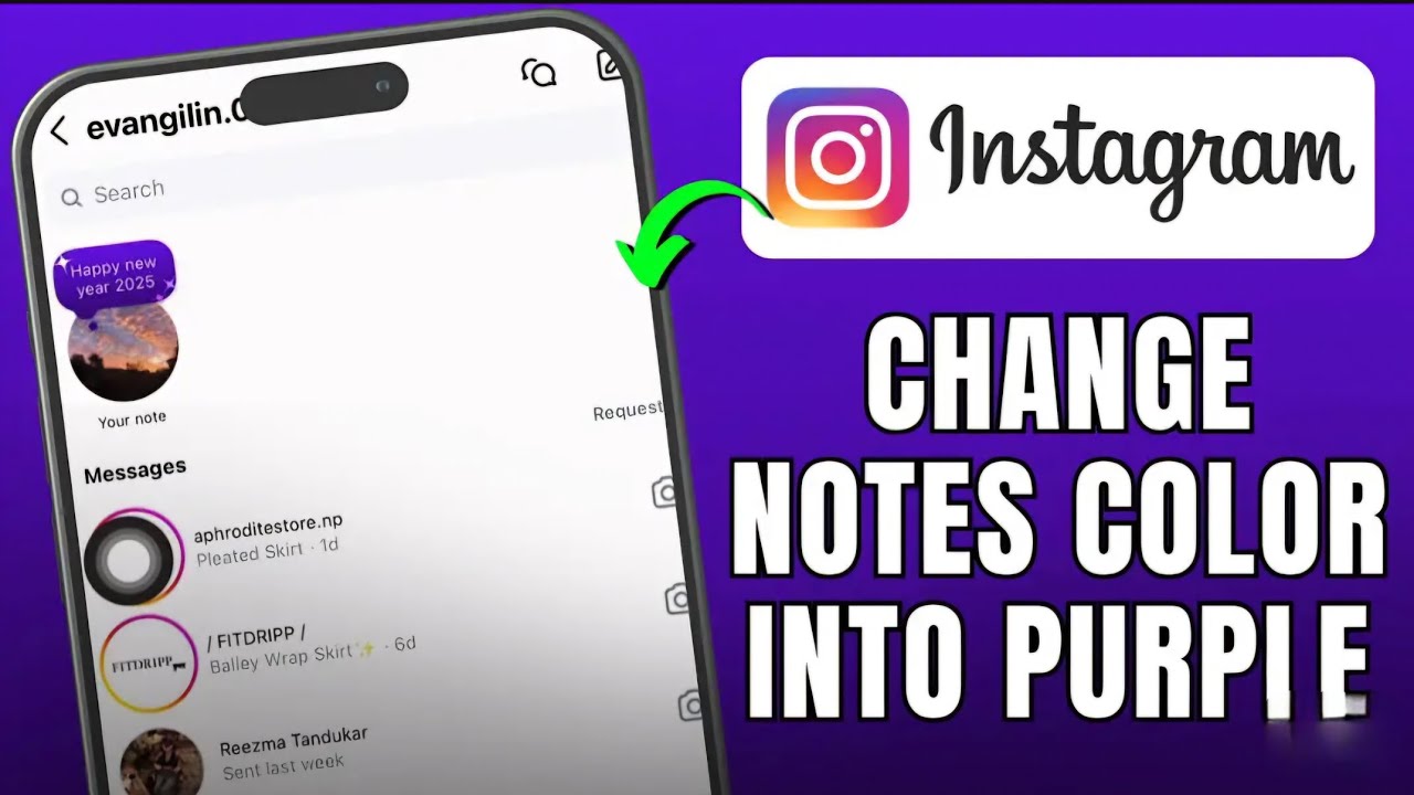 How to Make Instagram Notes Purple | Purple IG Note | New Year 2025 ...