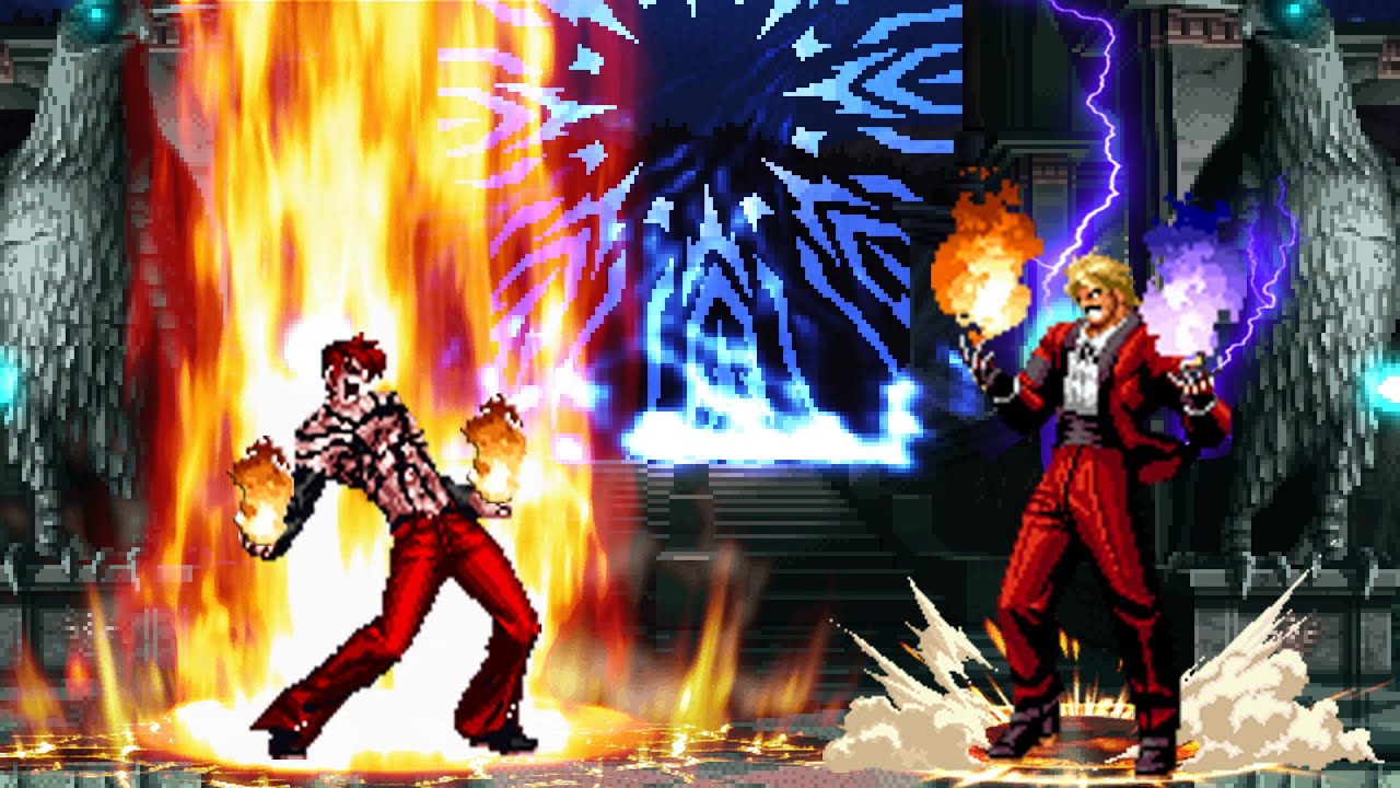 [KOF Mugen] Flames Orochi Iori Vs. Flames Rugal