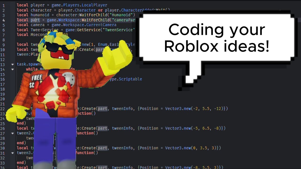 Coding YOUR Roblox ideas - YouTube