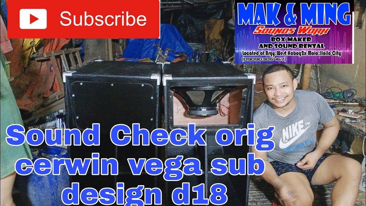 Sound check MCV Sub original cerwin vega design - YouTube