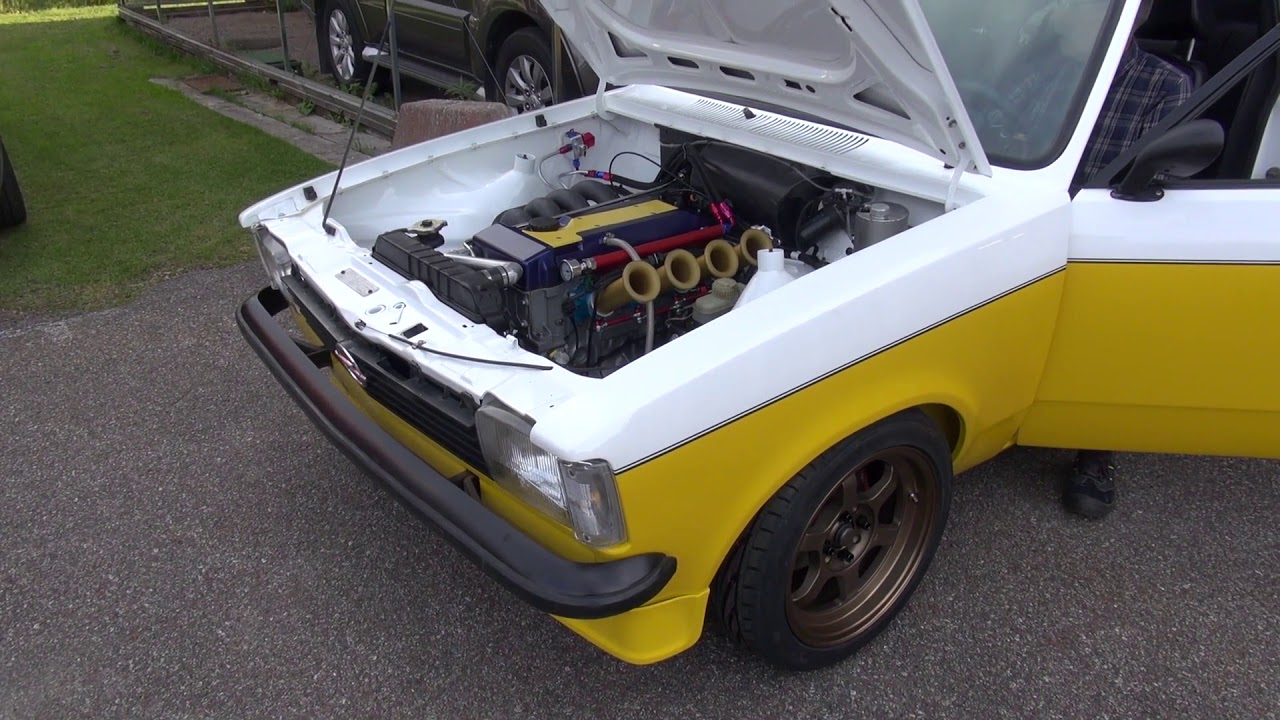 OPEL 2.4 L CIH 16v First start in the car - YouTube