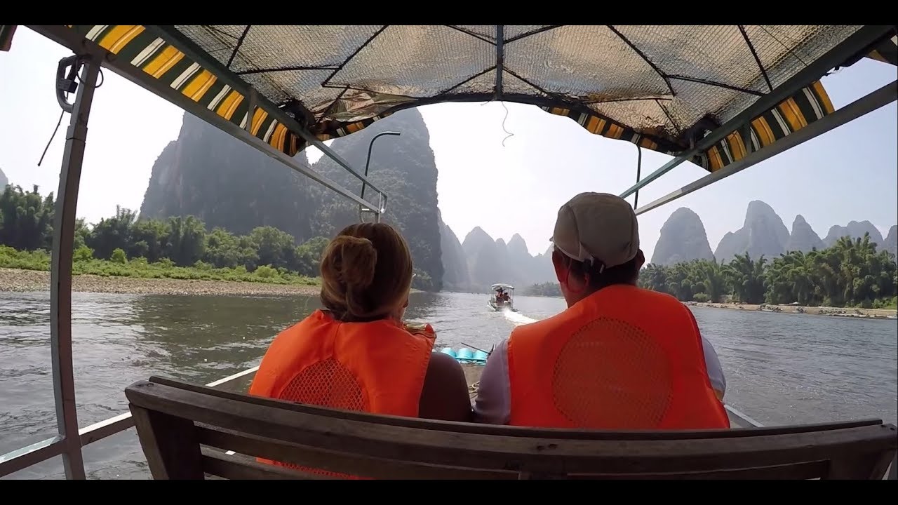 Bamboo Rafting down the Li River - China - Sept 2017 - YouTube