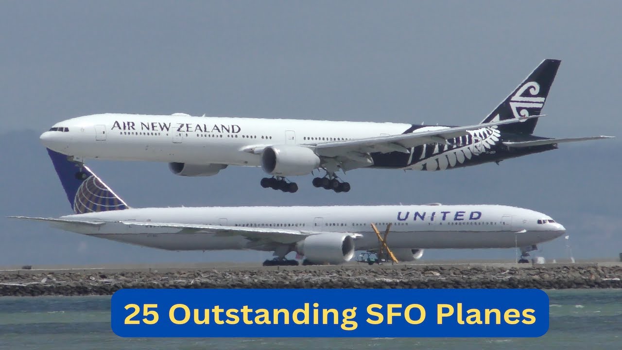 25 OUTSTANDING Takeoffs and Landings at SFO - Plane Spotting San ...