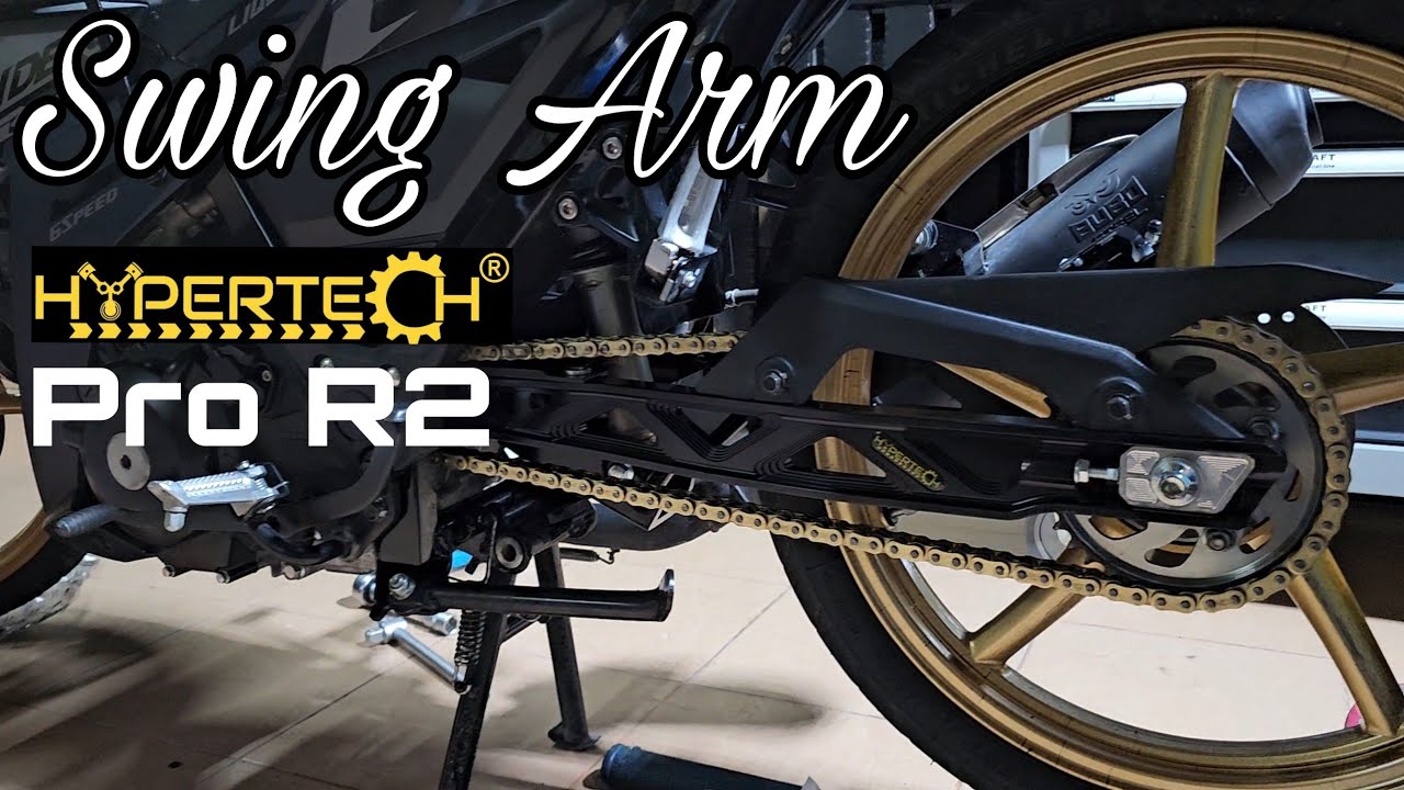 RAIDER R150 : Tukar Swing Arm, Pakai Hypertech Pro R2 - YouTube