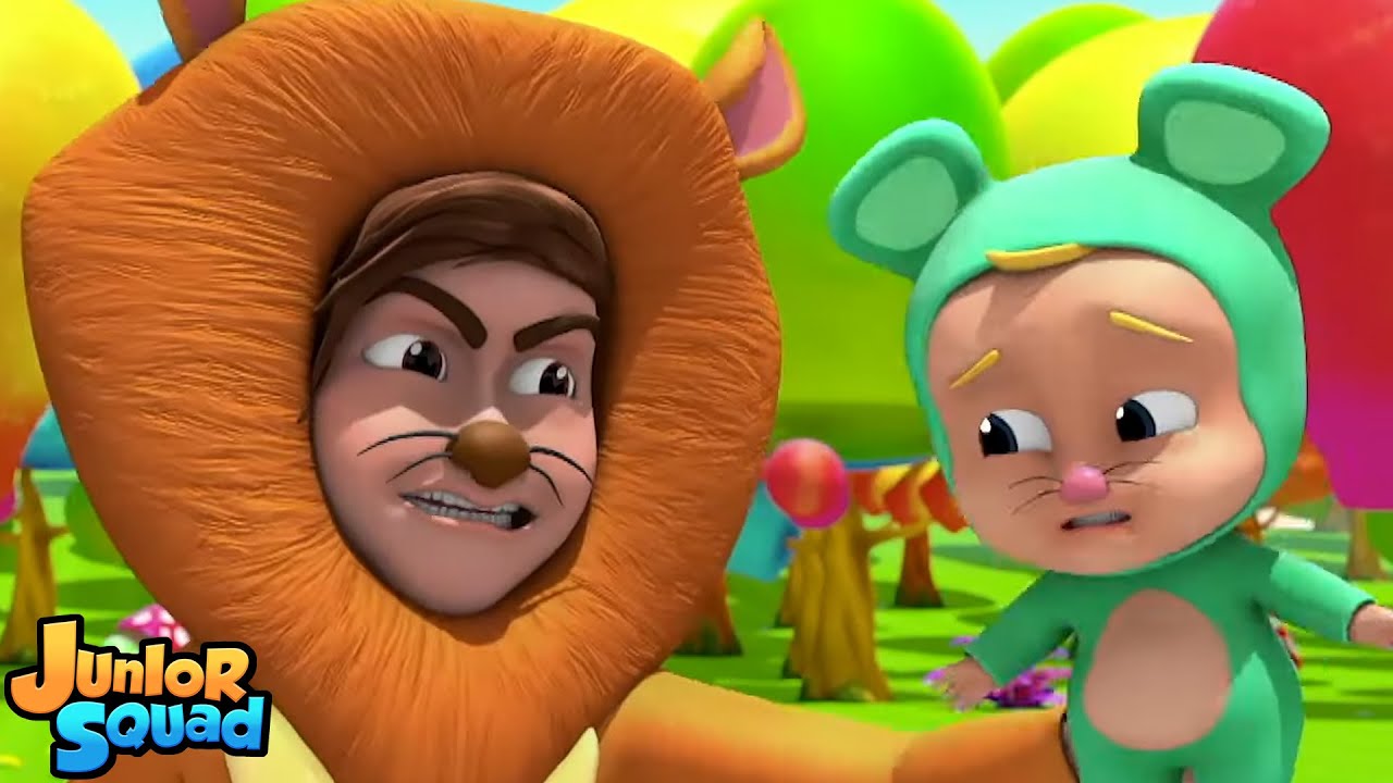 สิงโตและเมาส์ เทพนิยายสำหรับเด็ก เป็นภาษาไทย - Junior Squad - YouTube