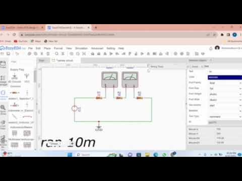 how to make a series circuit simulation in easyEDA online simulator ...