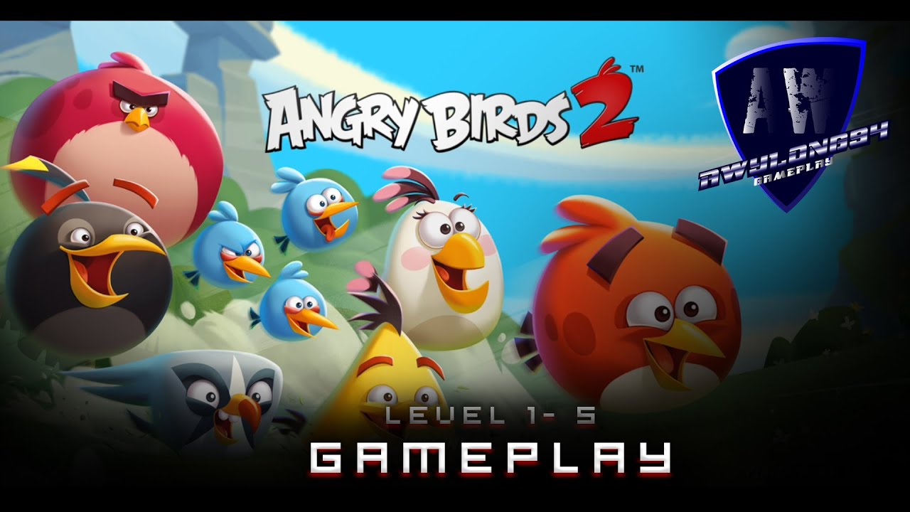 Angry Bird 2 - Gameplay - Level 1- 5 (android) - YouTube