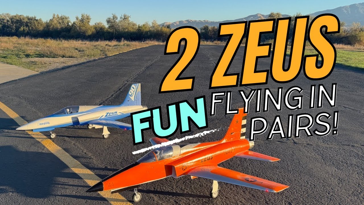 Two 90mm Freewing Zeus - Fun Flying in Pairs! - YouTube
