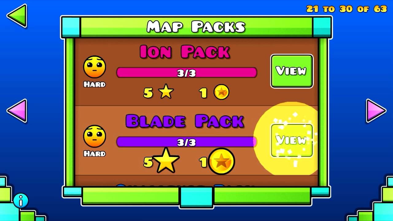 3 NEW MAP PACKS | GEOMETRY DASH - YouTube