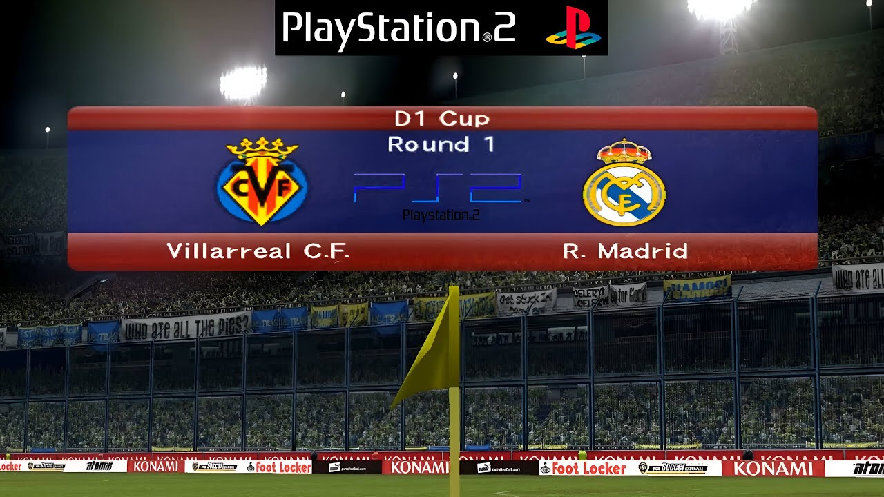 Villarreal vs Real Madrid: Pro Evolution Soccer 6 PS2 [D1 Cup] Oitavas ...