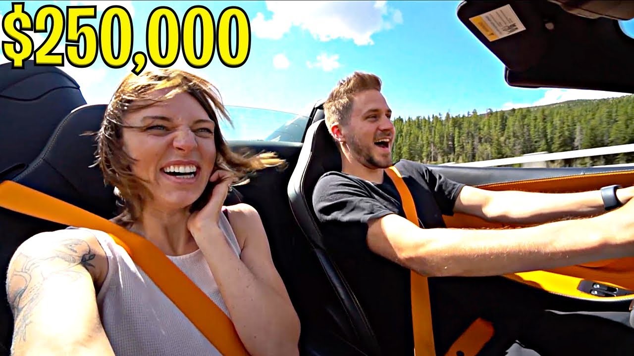 WIFE REACTS TO HER FIRST SUPERCAR! - YouTube