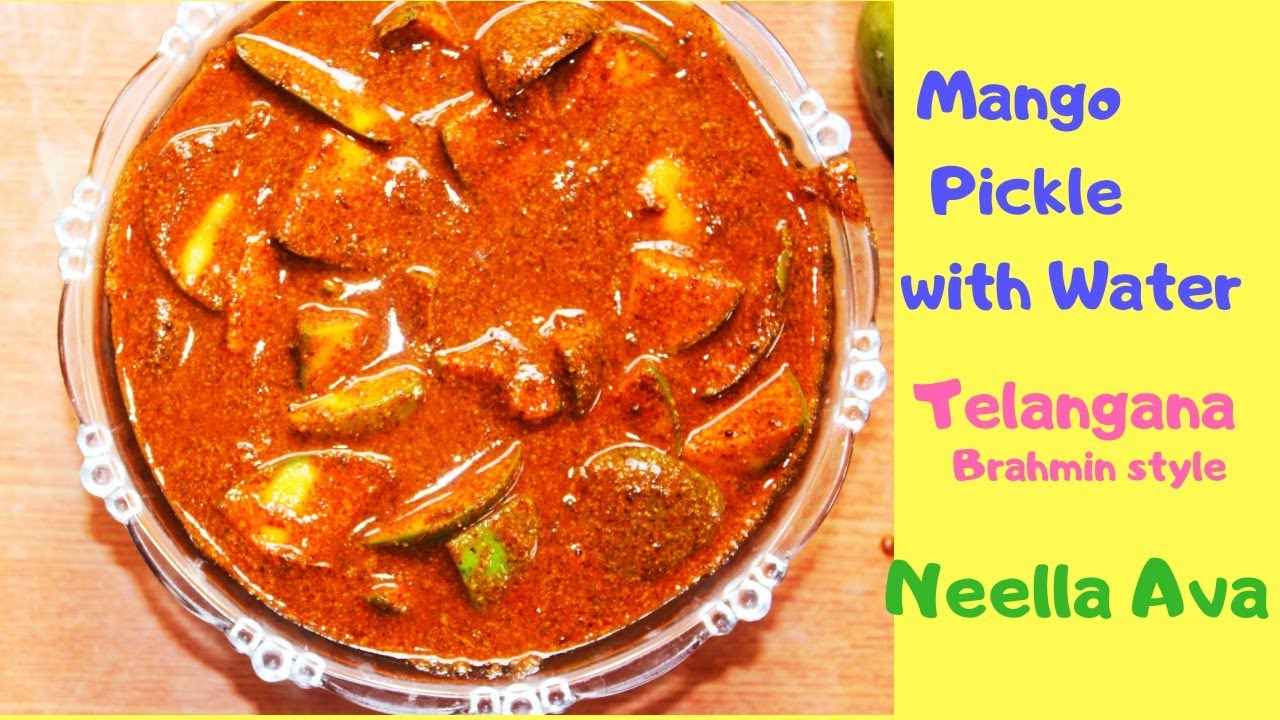 Mango Pickle with water | yes it's true and can stored year long ...