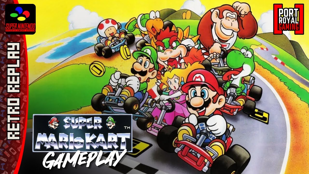 Super Mario Kart Gameplay | SNES | Retro Replay - YouTube