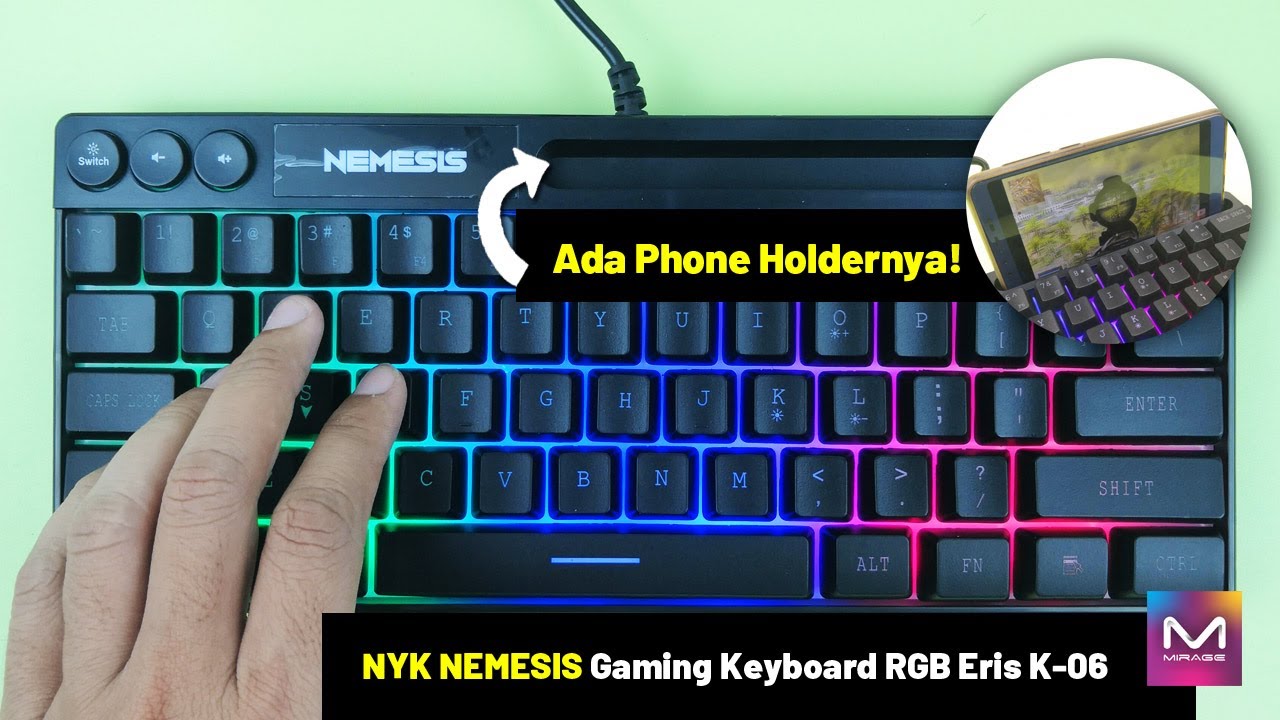 Keyboard Gaming RGB Kok Mini Banget? | NYK Nemesis Eris K-06 | Unboxing ...