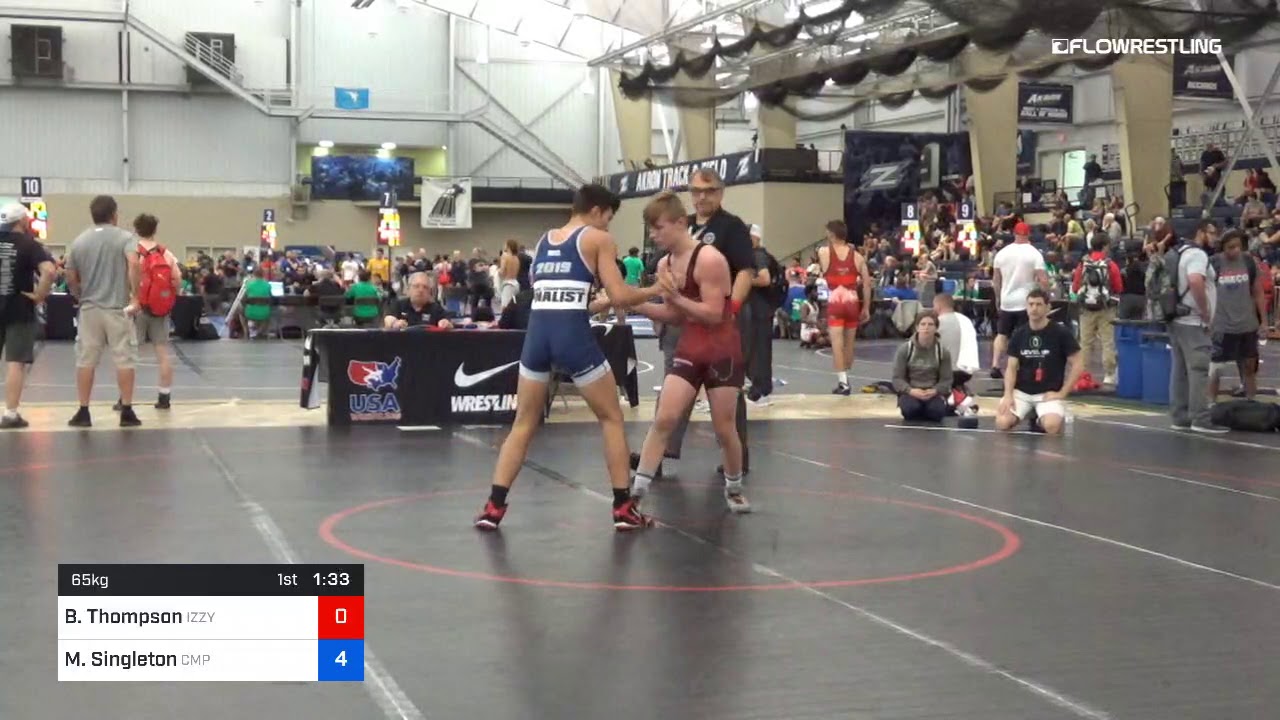 65 Kg Round Of 16 Brayden Thompson Izzy Style Vs Matthew Singleton ...