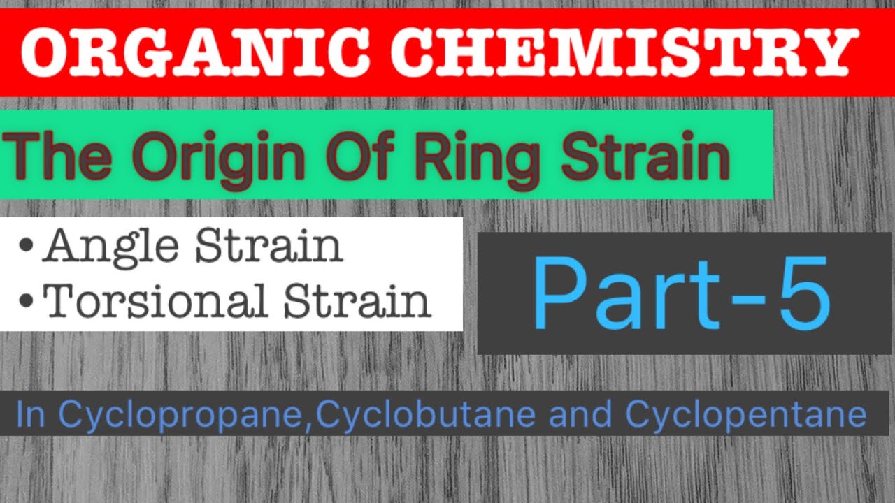 STEREOCHEMISTRY-1/ The origin of Ring strain in Cyclic compounds ...