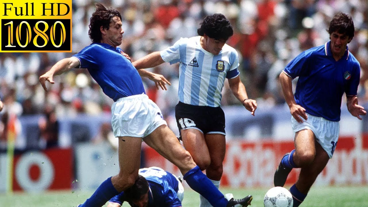 Argentina - Italy world cup 1986 | Full highlight | 1080p HD - Maradona ...