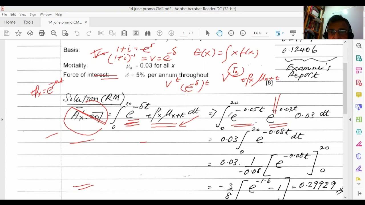 Actuarial Mathematics (CM1) tutorial video 3 - YouTube