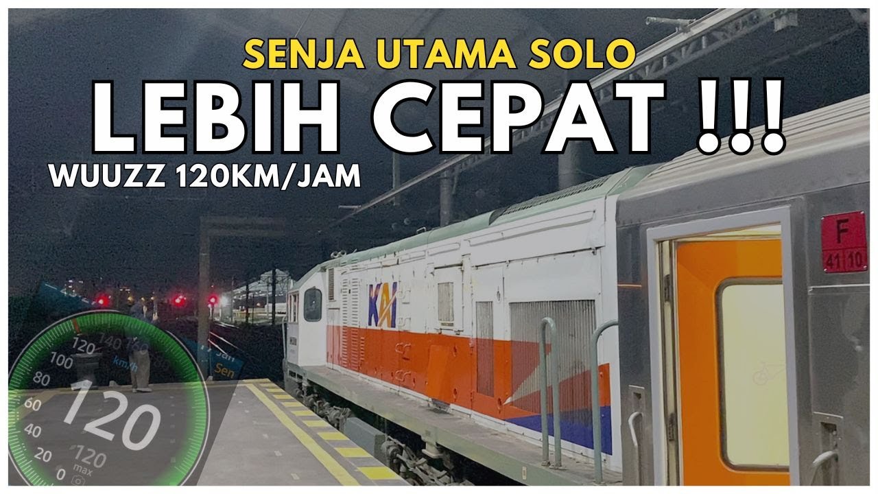 KA SENJA UTAMA SOLO KINI LEBIH CEPAT‼️ PANTES RAME TERUS - Trip KA ...