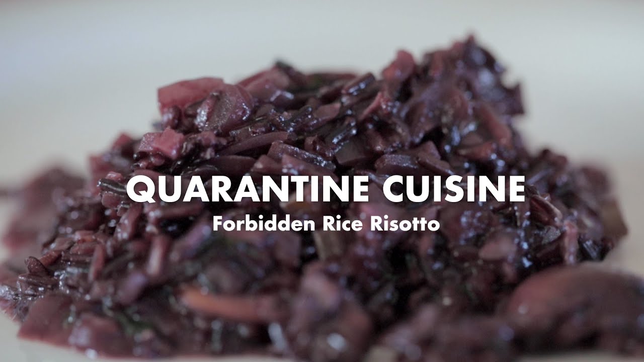 How to make Black Rice Risotto | Quarantine Cuisine - YouTube